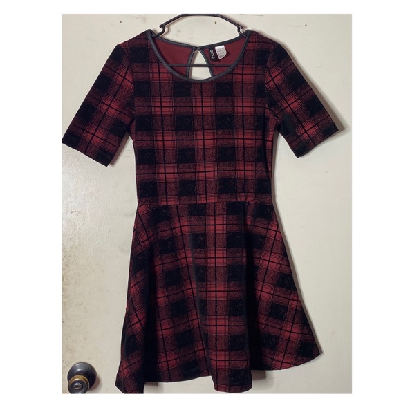 Divided | Dresses | Divided Red And Black Plaid Dress | Poshmark